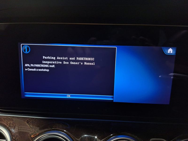 All round sensors and reverse camera not working - E-Class - SGMerc ...